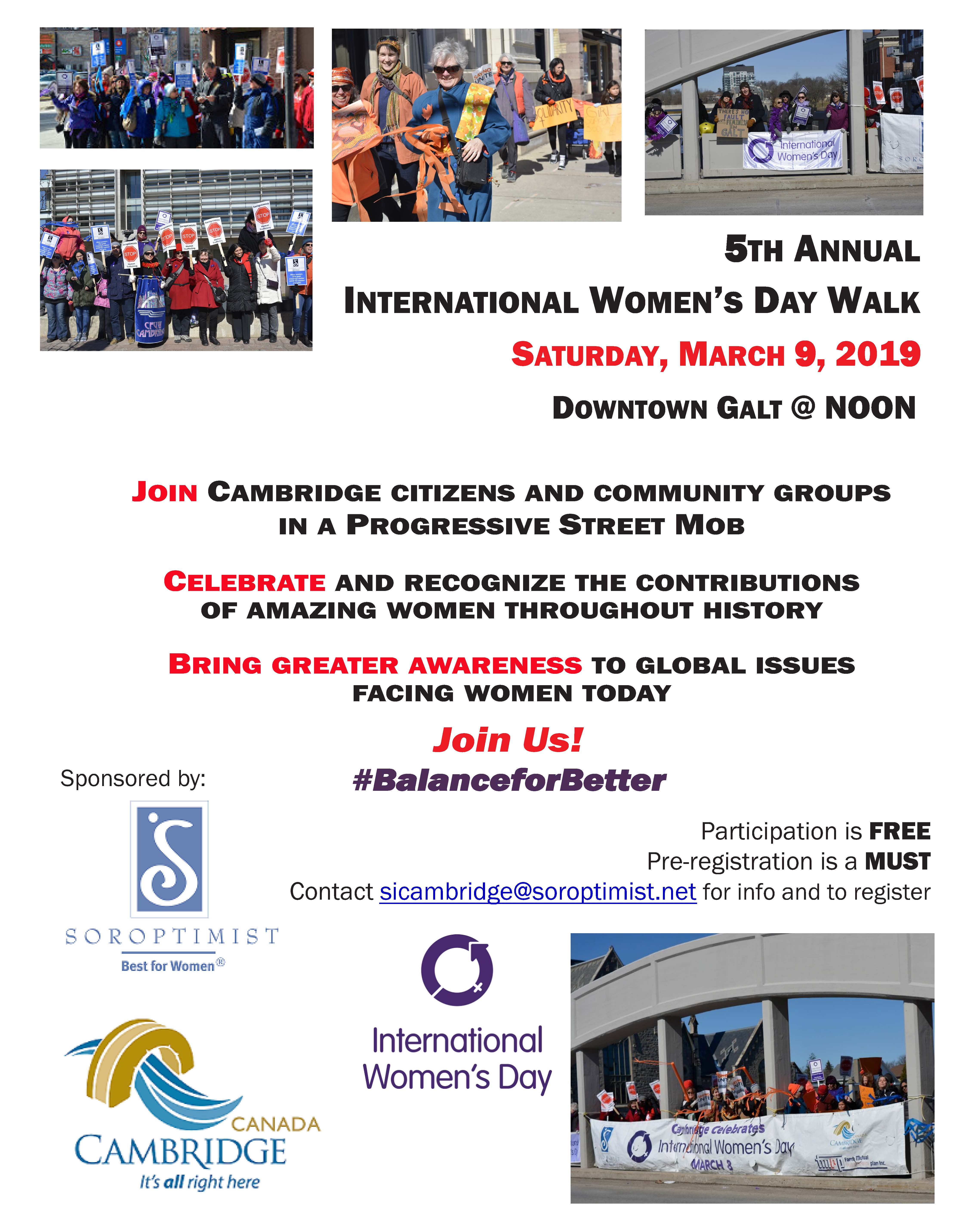 Soroptimist’s International Women’s Day Walk | 91.5 The Beat