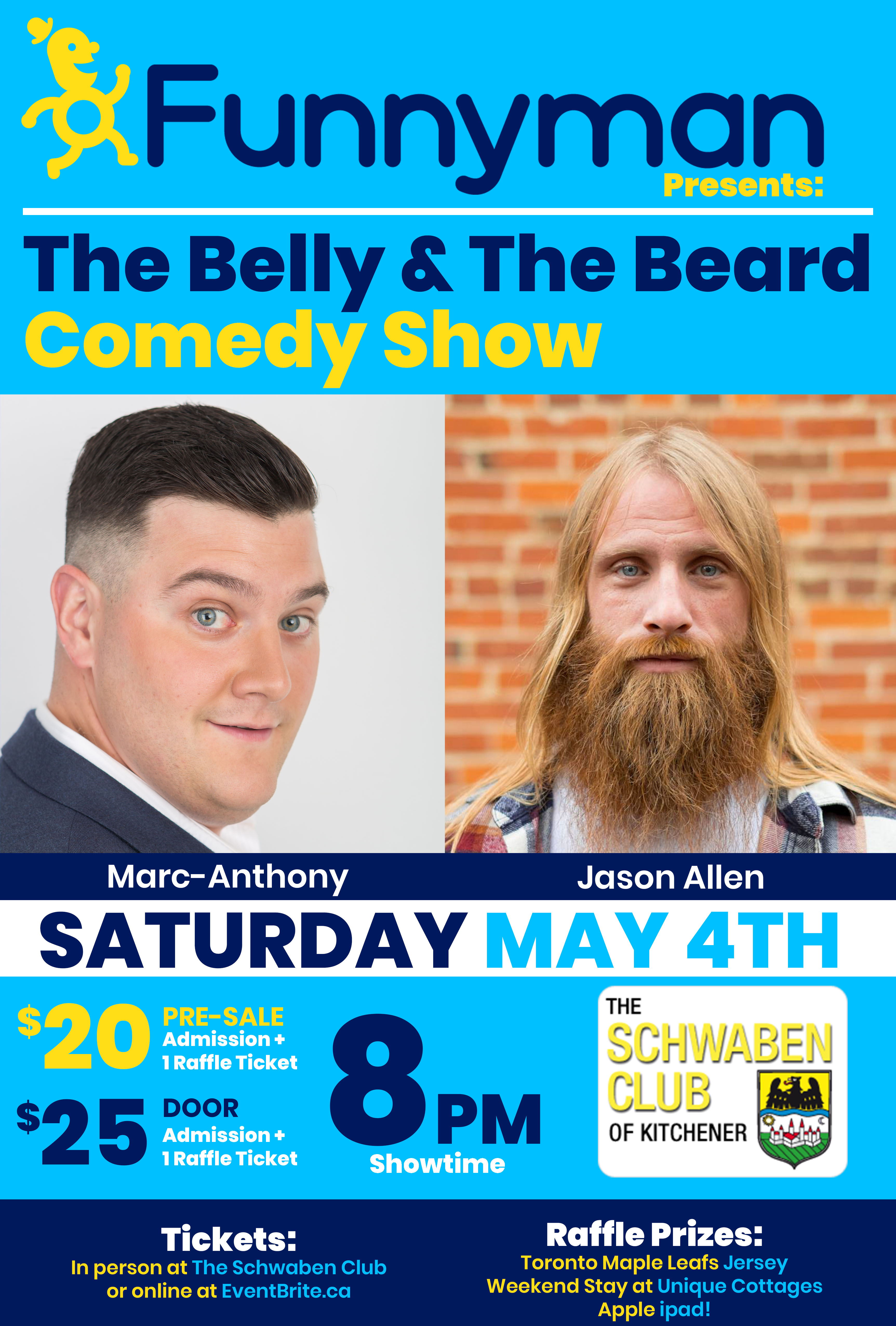 The Belly and The Beard Comedy Show | 91.5 The Beat